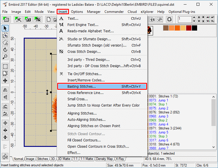 Embird Embroidery Software - Fill Closed Contours (advanced)