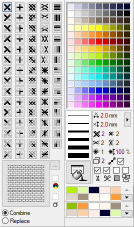 Embird Cross Stitch - Color Palette Bar