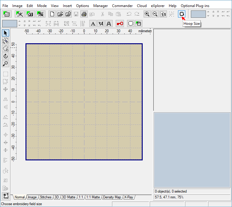 Open Pfaff Multi-Hoop Design