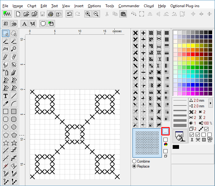Cross Stitch - Creating New Fill Pattern
